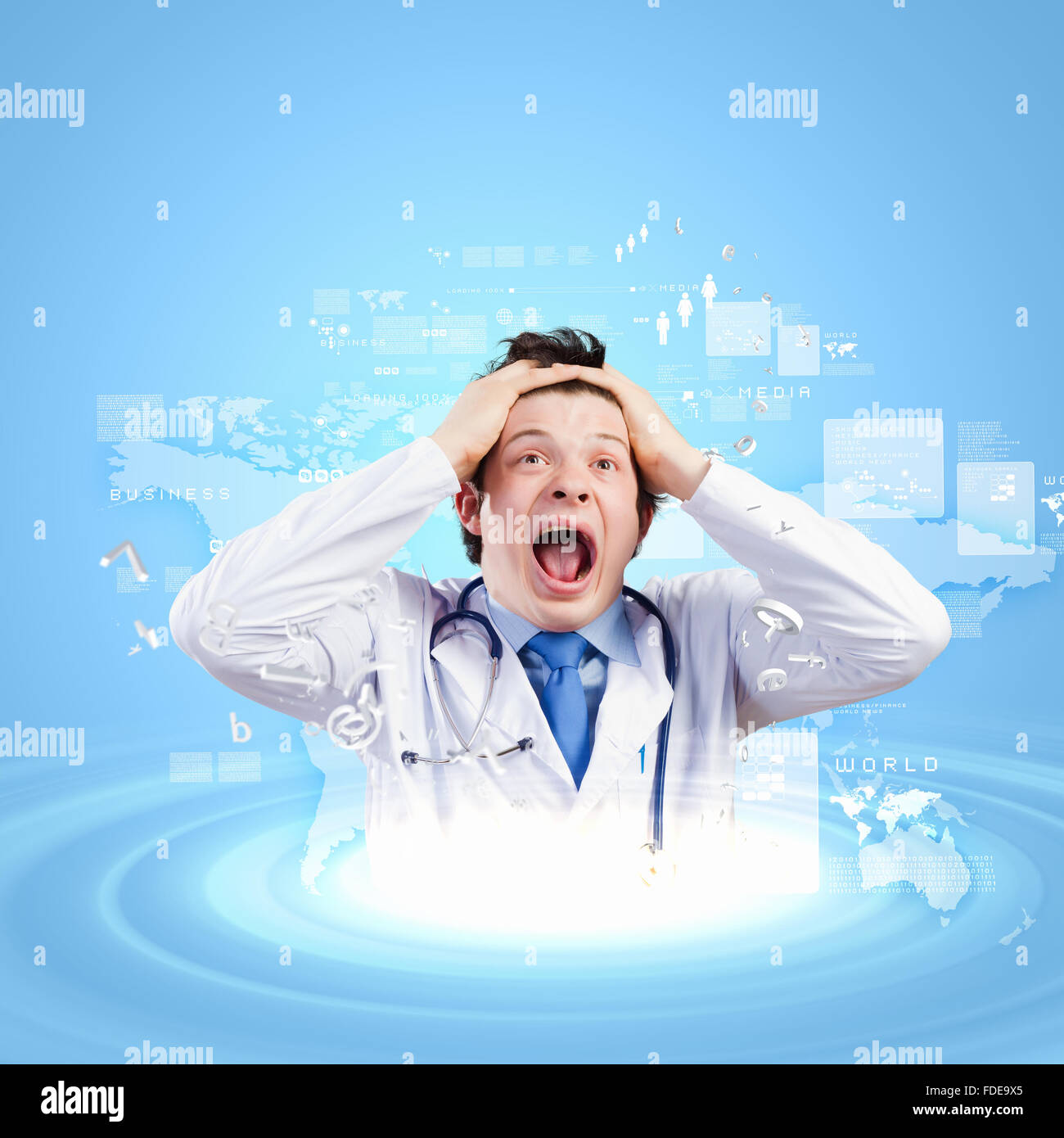 Mad doctor hi-res stock photography and images - Alamy