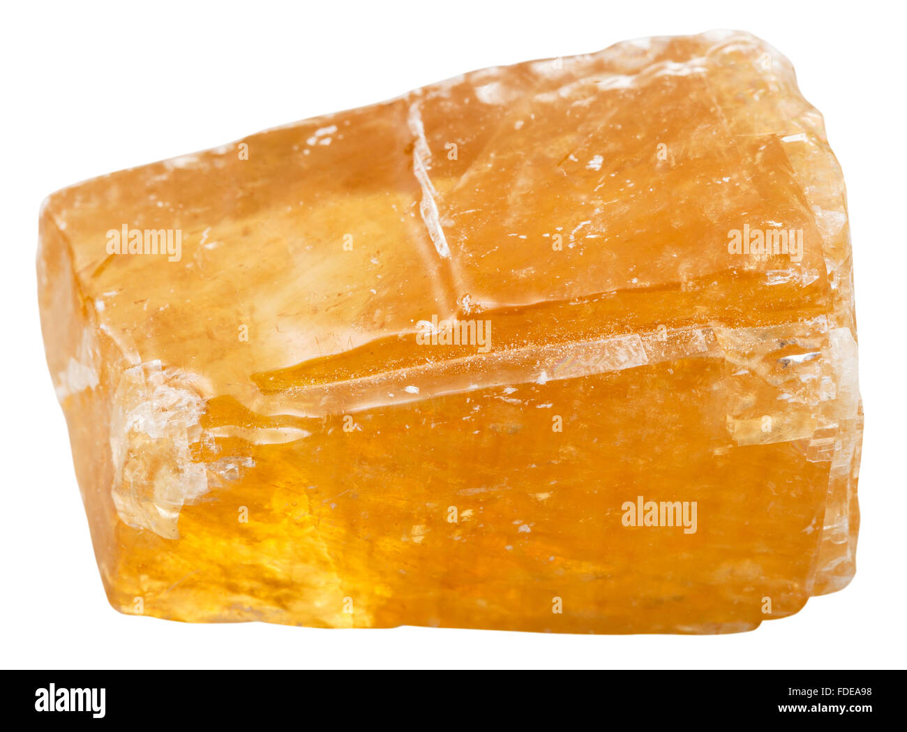 macro shooting of collection natural rock - orange Calcite mineral ...