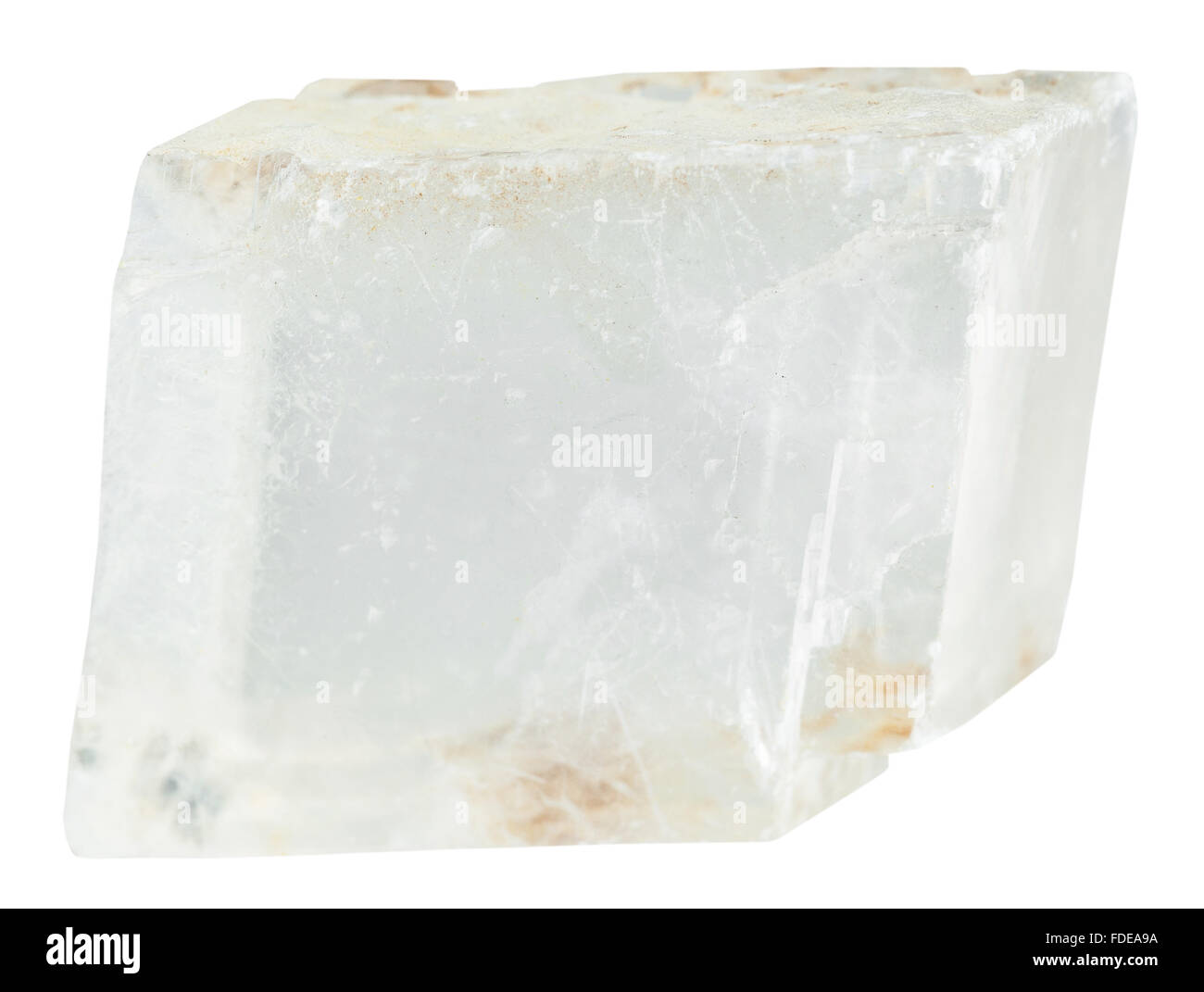 macro shooting of collection natural rock - transparent iceland spar ...