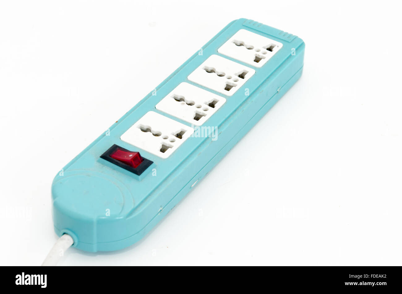 power plug isolated on the white Stock Photo - Alamy