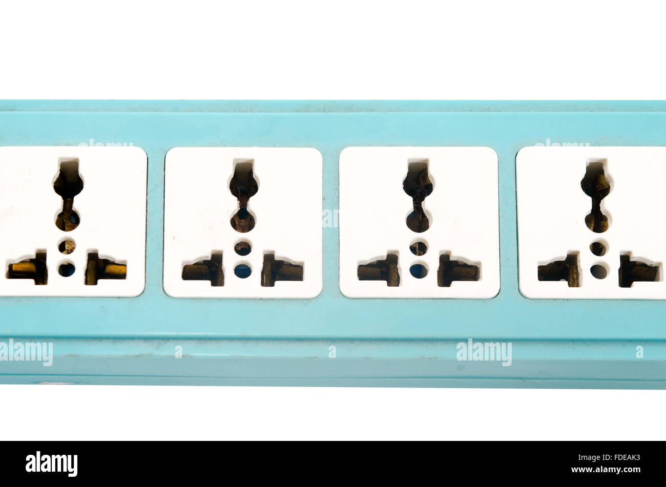 power plug isolated on the white Stock Photo - Alamy