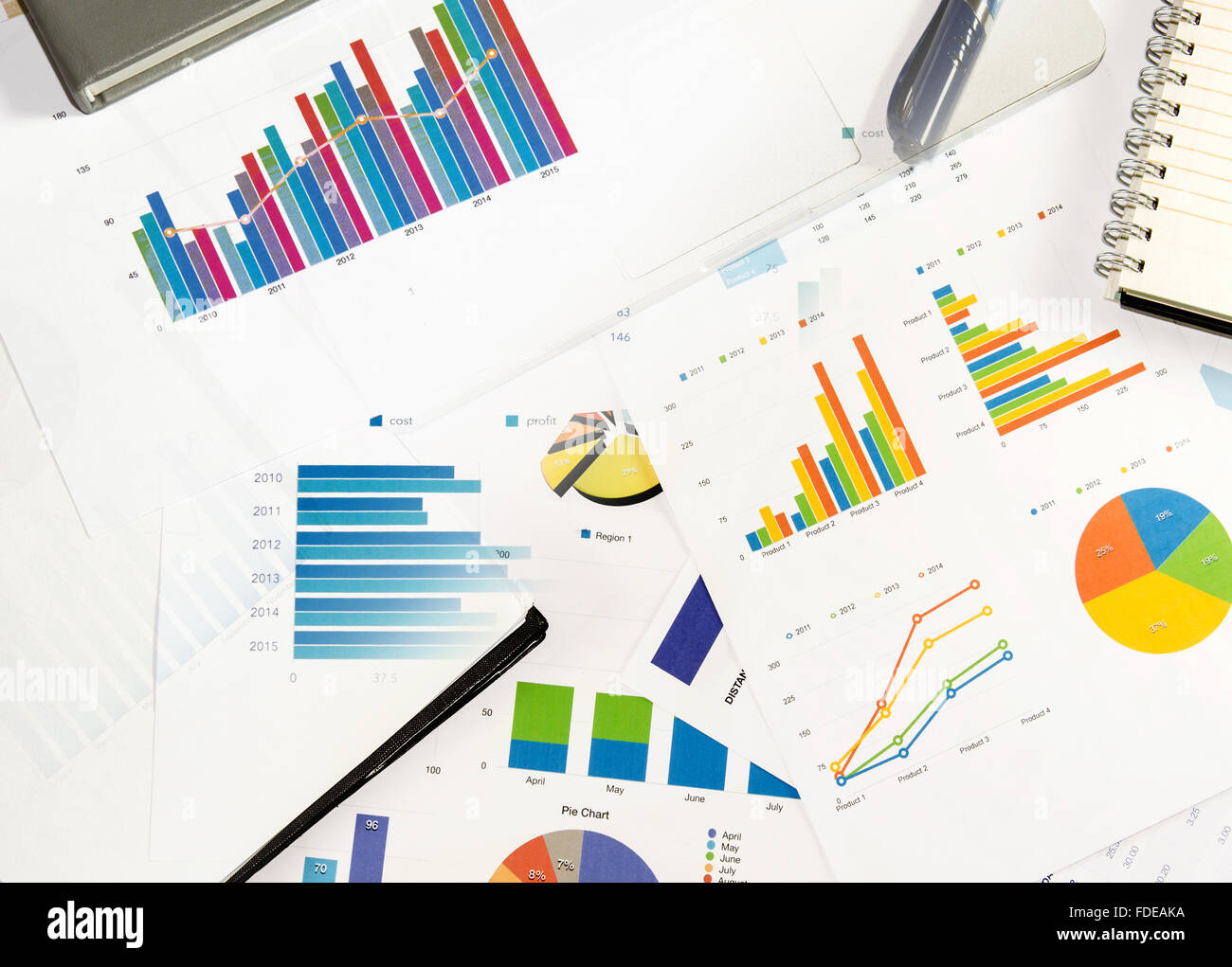 finance charts and graphs, finance investment business concept Stock ...
