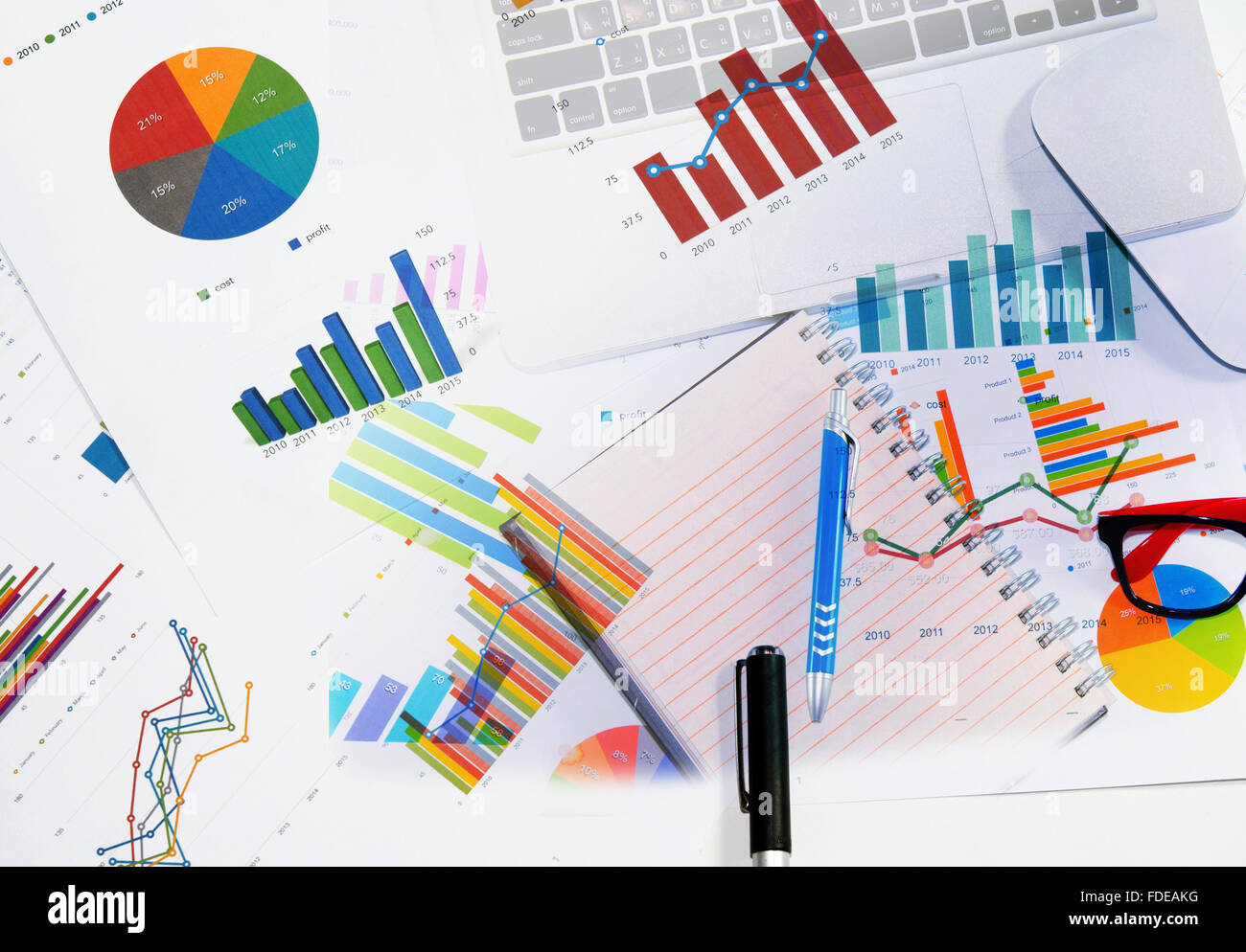 Business finance, accounting, statistics and analytic research concept ...