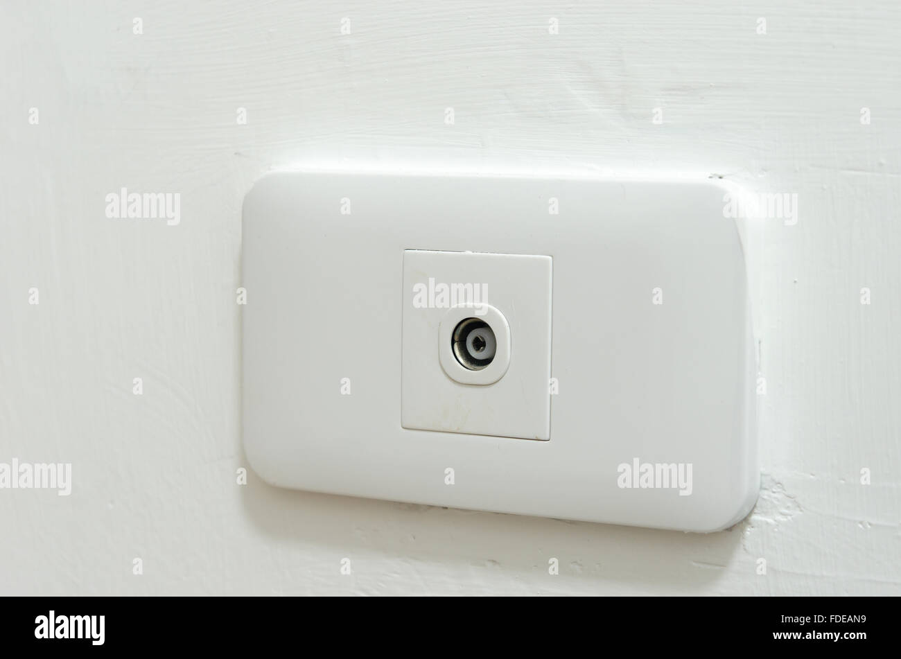 Tv wall outlet hi-res stock photography and images - Alamy