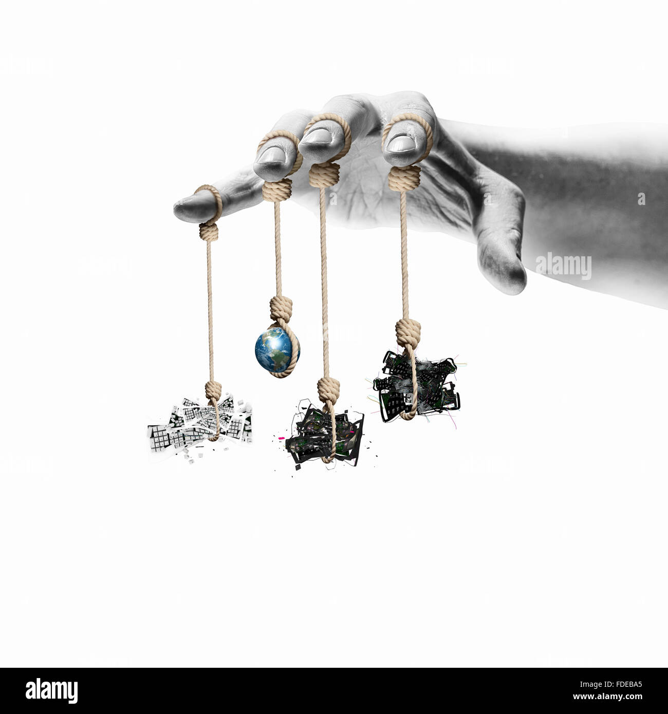 Destroyed items Cut Out Stock Images & Pictures - Alamy