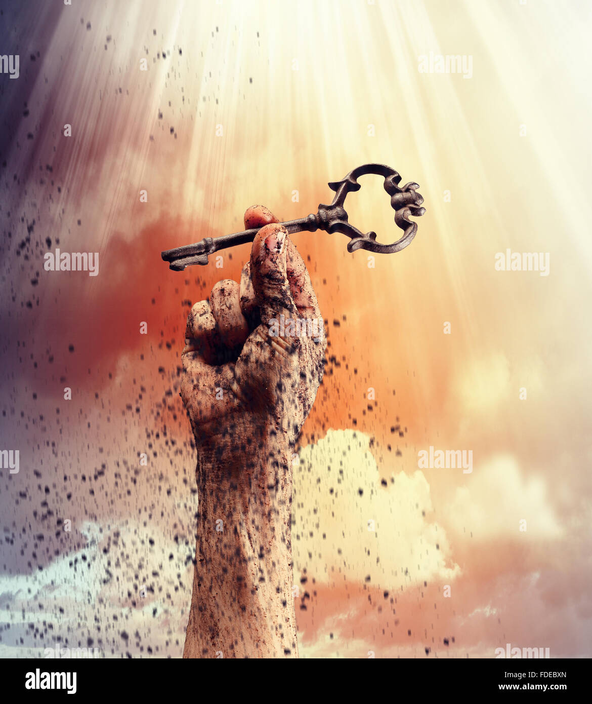 Key in human hand. Struggle and success Stock Photo - Alamy