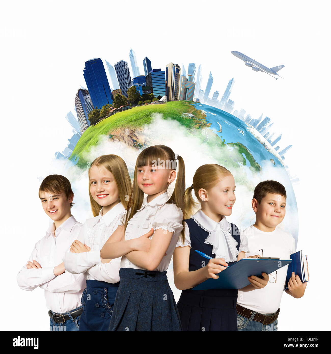 Image of kids of school age. Choosing profession. Elements of this ...