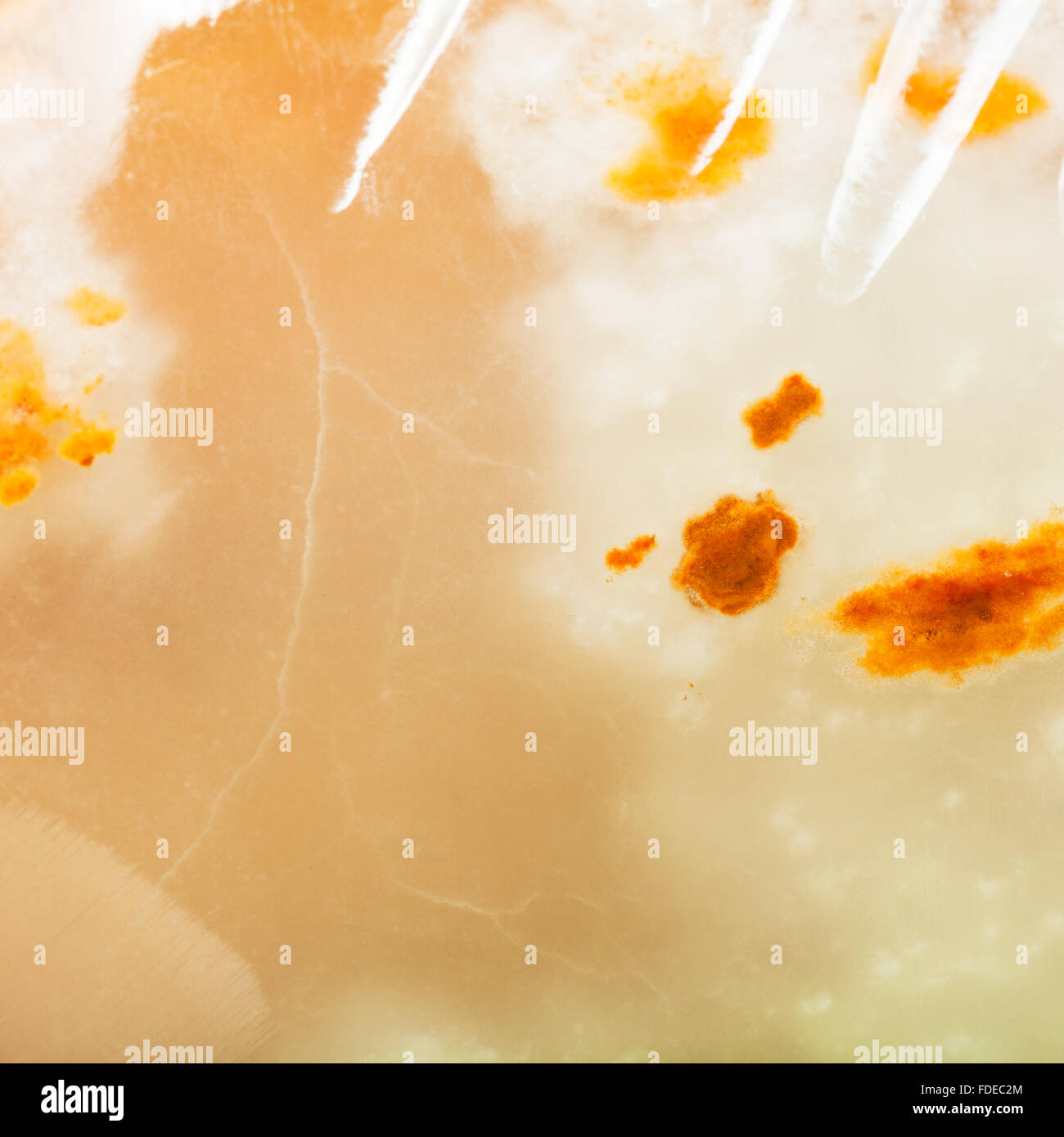 natural gemstone square background - Selenite (Gypsum) gem stone close ...