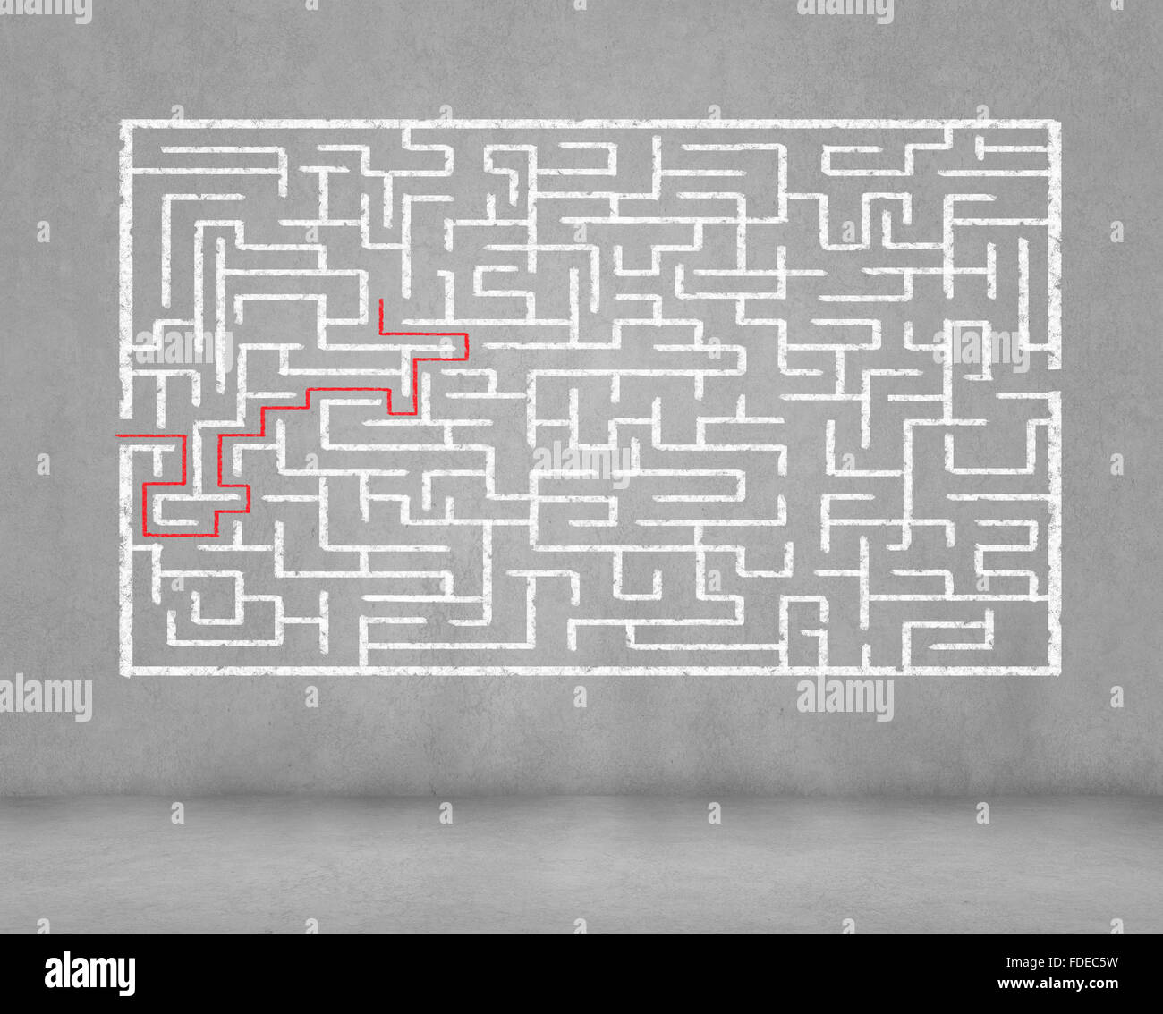 Dark abstract maze hi-res stock photography and images - Alamy