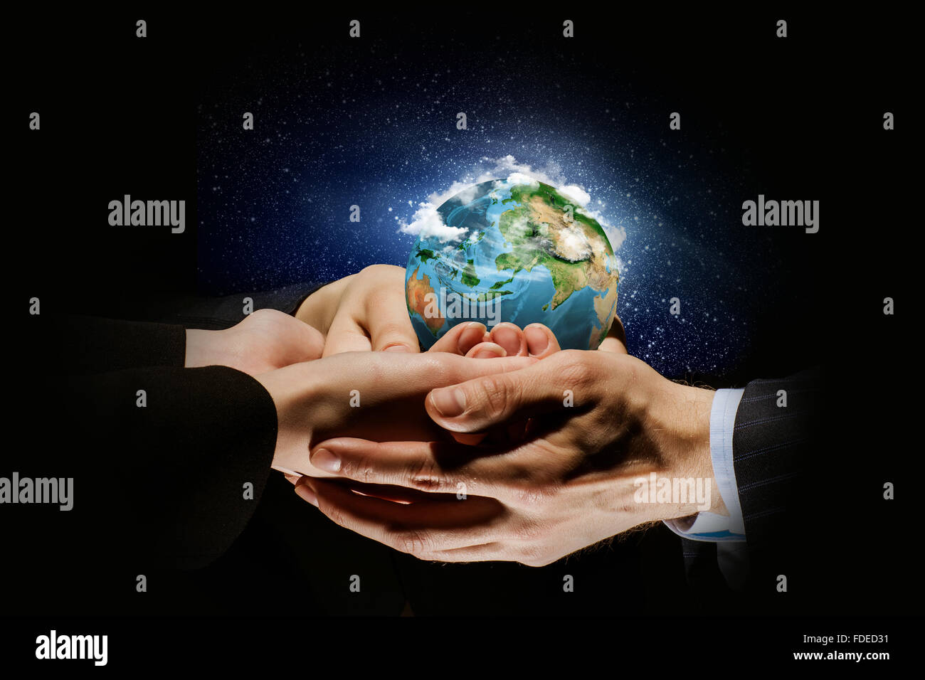 Let's save our planet earth. Ecology concept. Elements of this image ...