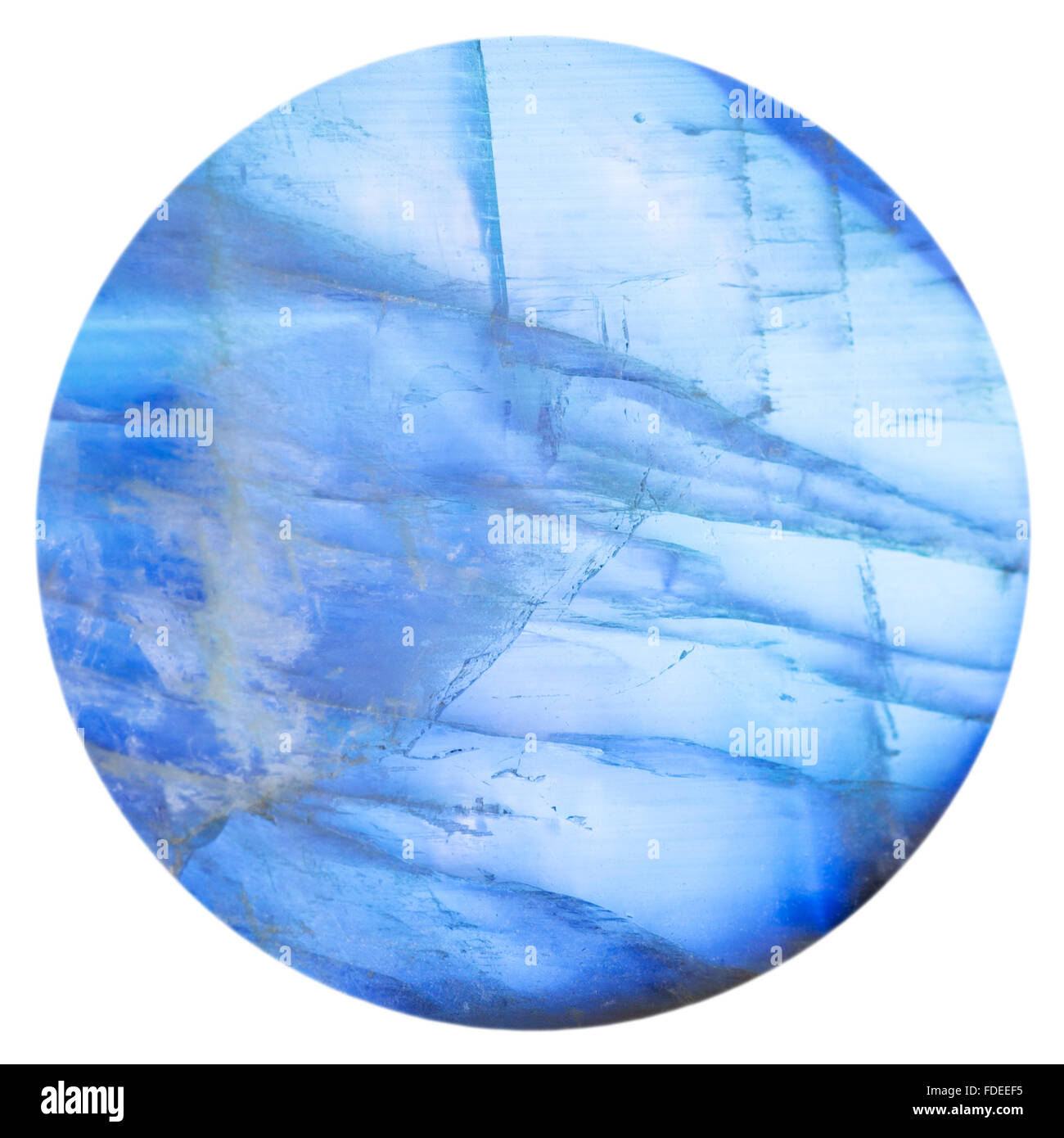 round bead from blue moonstone (adularia) natural mineral gem stone ...