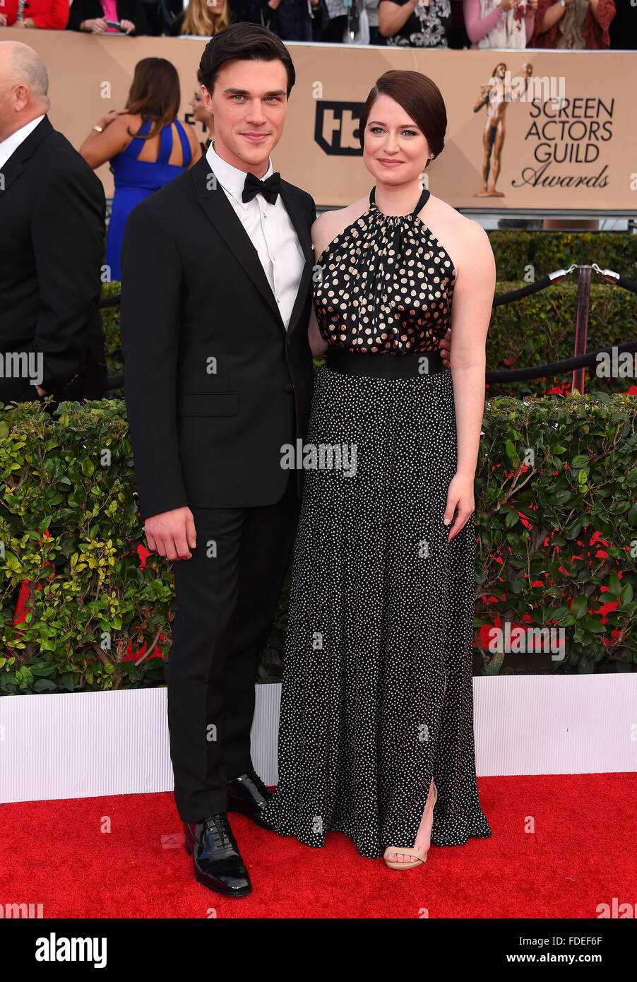 Los Angeles, California, USA. 30th Jan, 2016. Finn Wittrock and Sarah ...