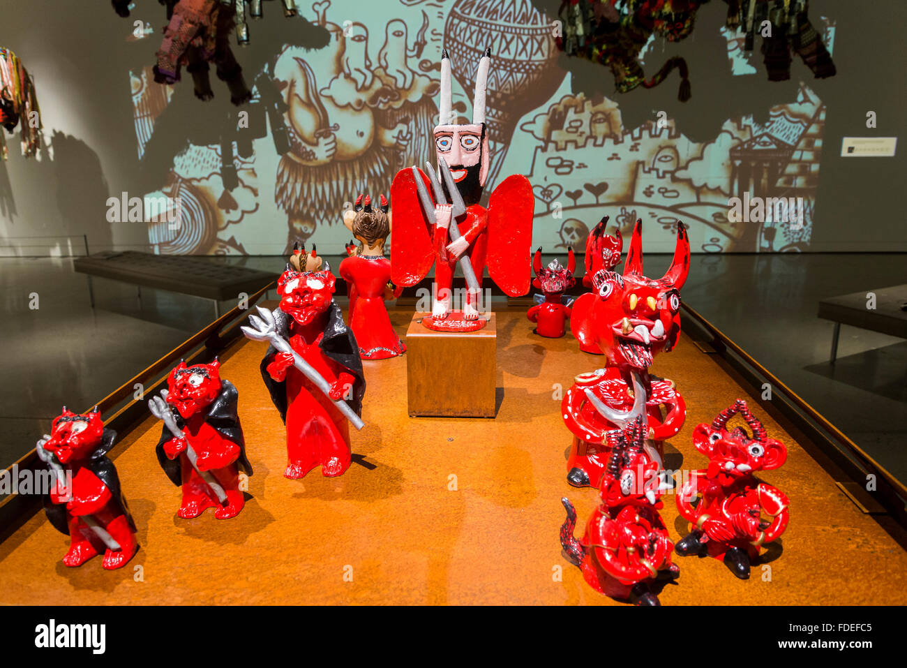 Hell red art hi-res stock photography and images - Alamy