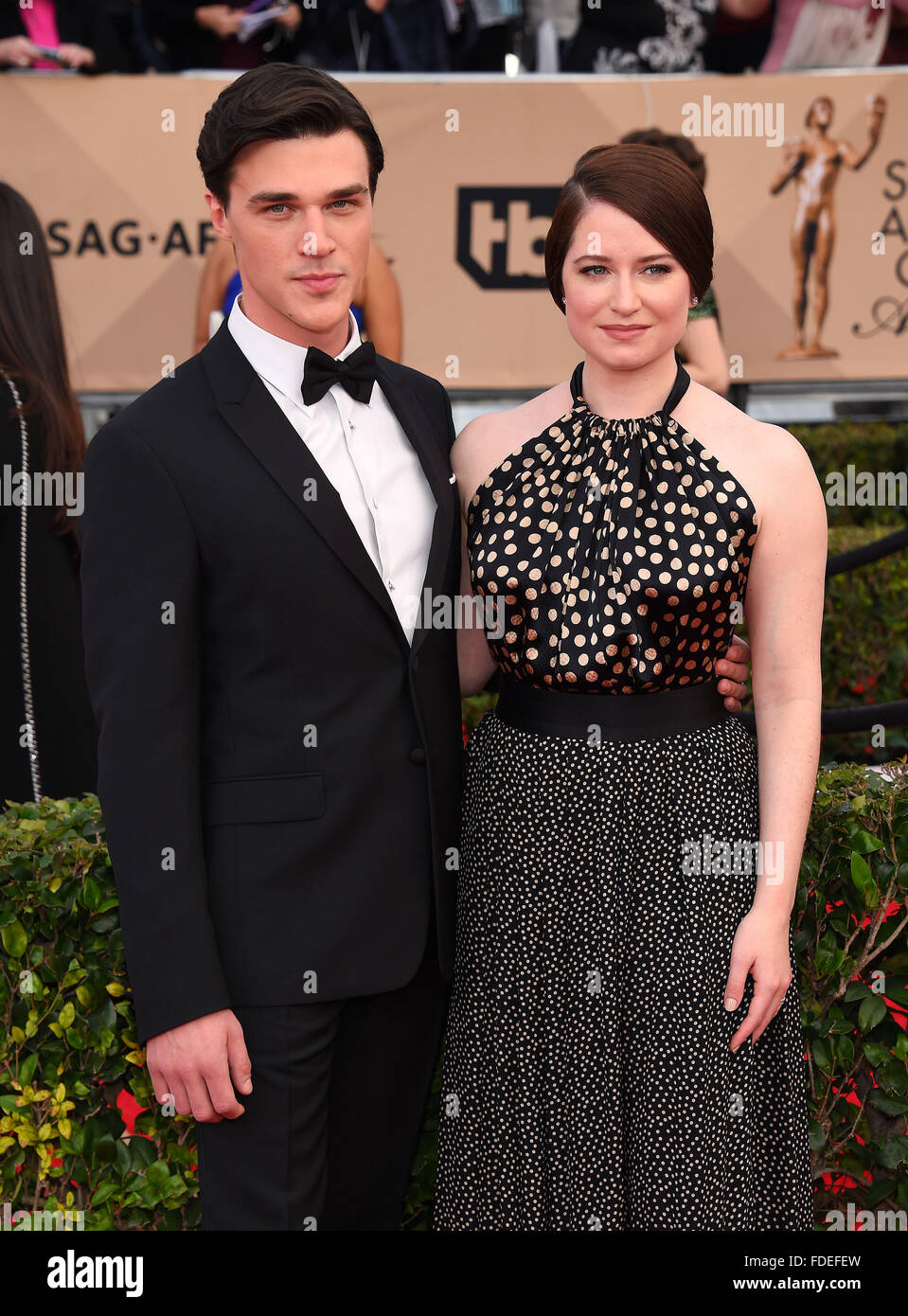 Los Angeles, California, USA. 30th Jan, 2016. Finn Wittrock and Sarah ...