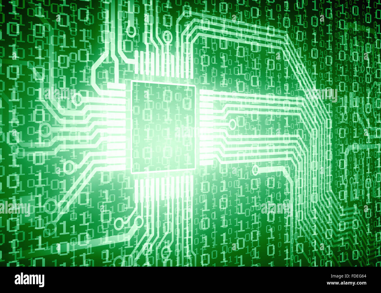 Background image of micro circuit with binary code Stock Photo - Alamy