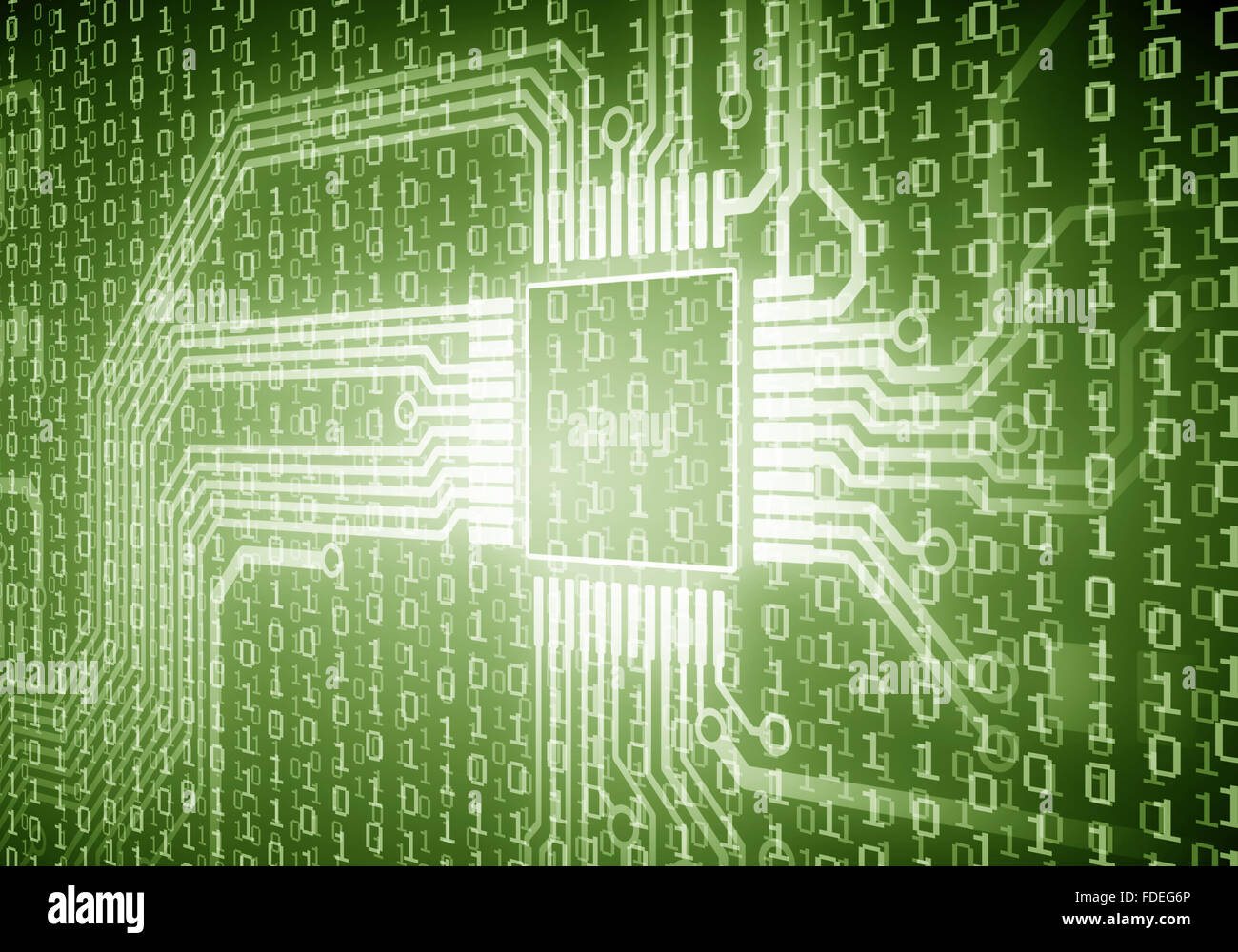 Background image of micro circuit with binary code Stock Photo - Alamy