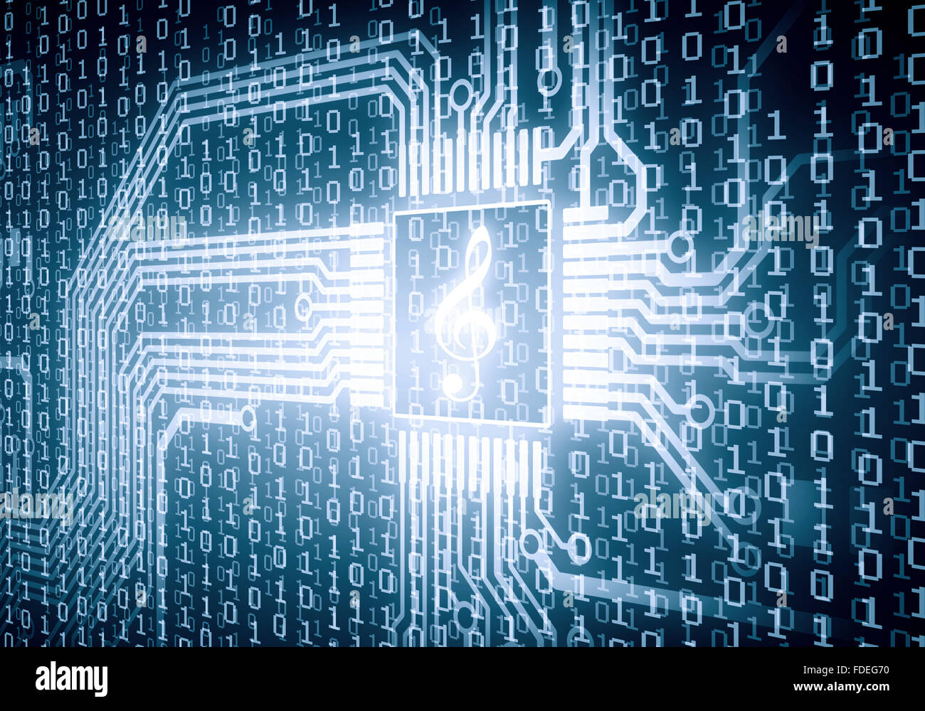 Background image of micro circuit with binary code Stock Photo - Alamy