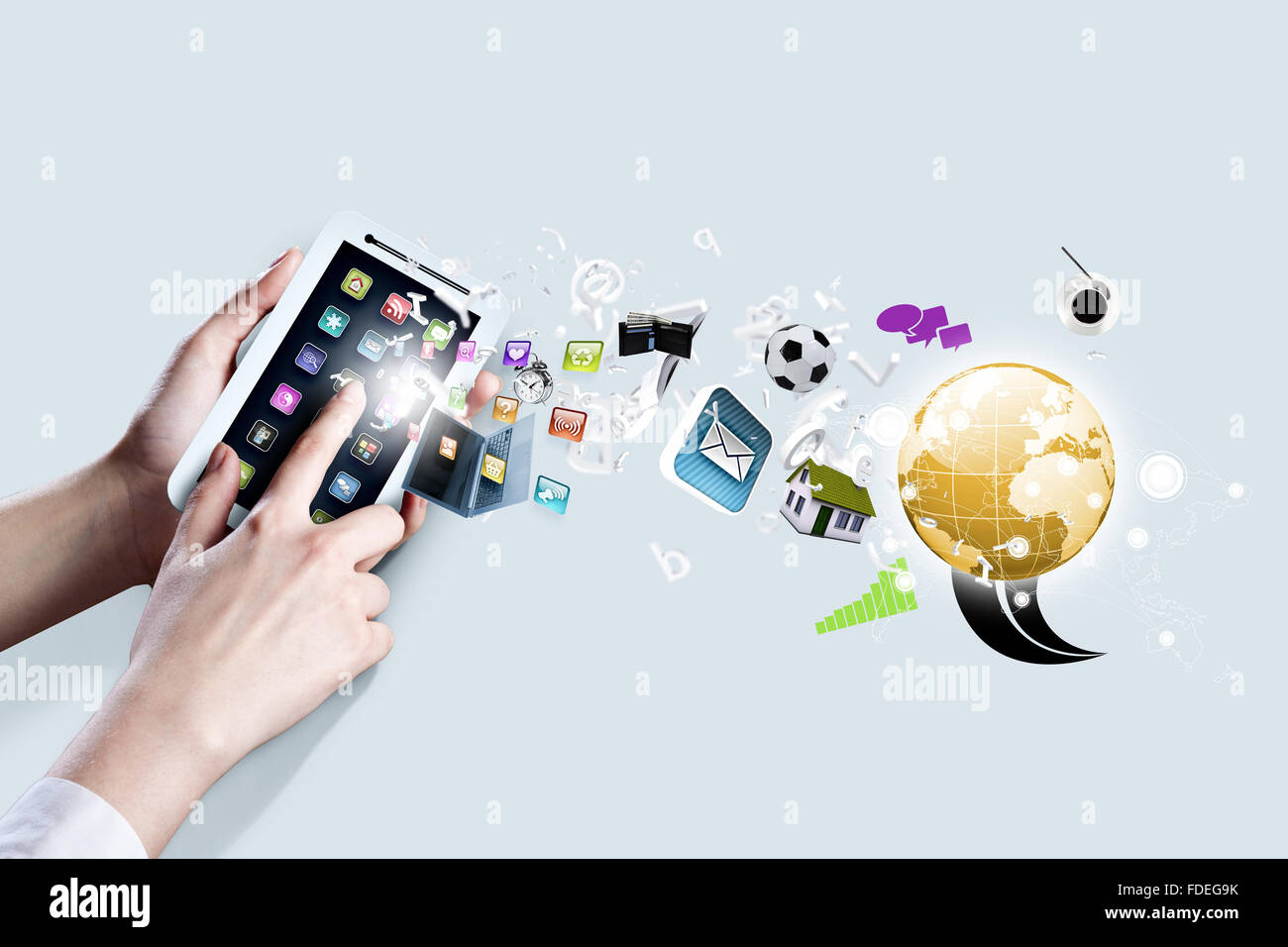 Close up of human hand holding smart phone Stock Photo - Alamy