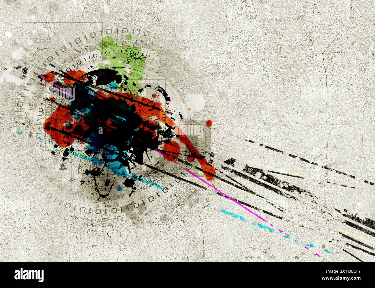 Abstract image with graffiti on grunge background Stock Photo - Alamy