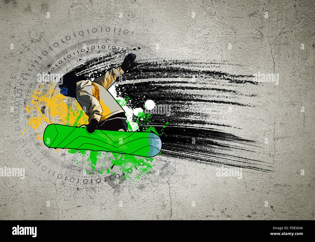 Snowboarding Graffiti