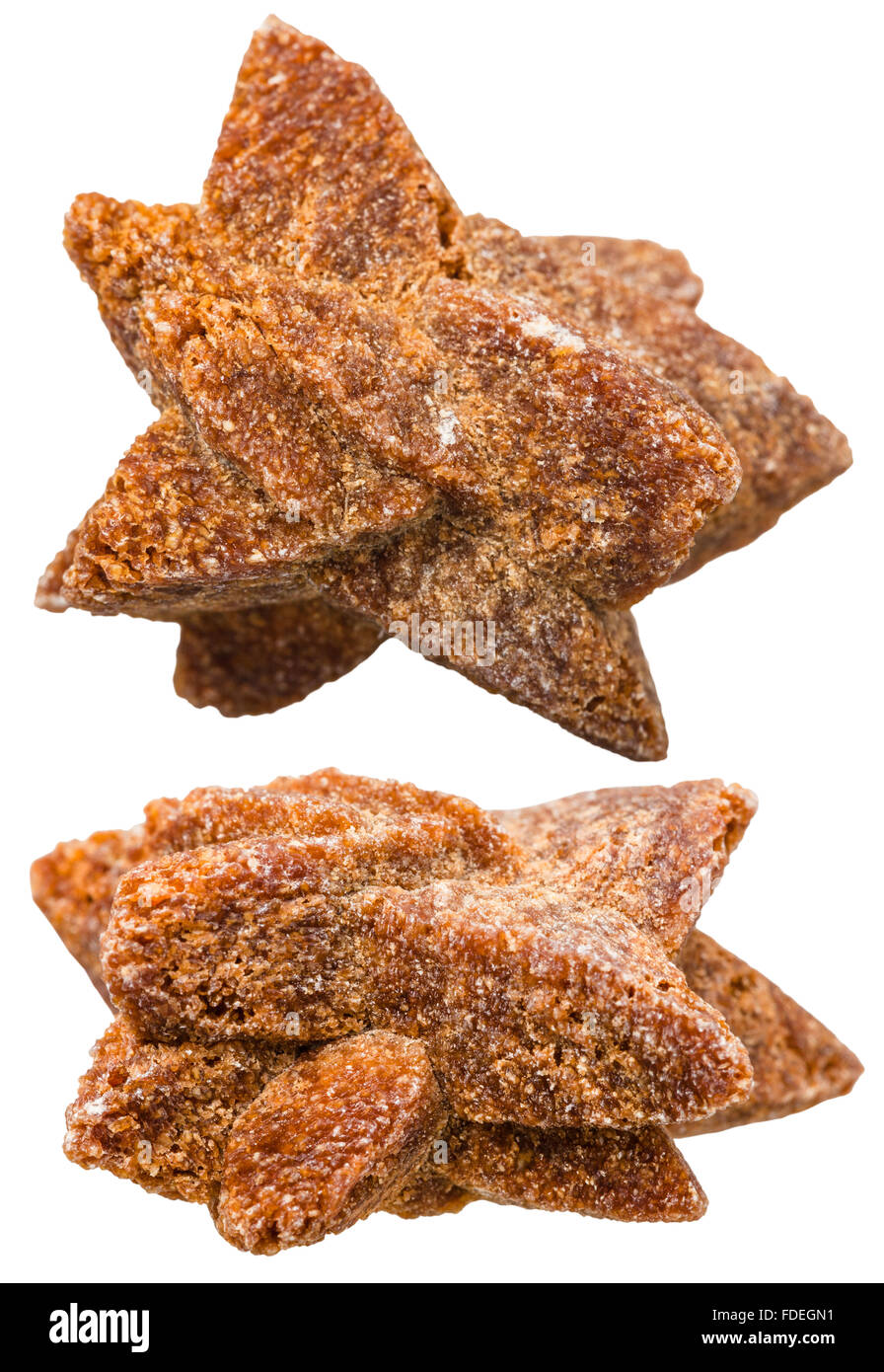 macro shooting of collection natural rock - two glendonite (ikaite ...