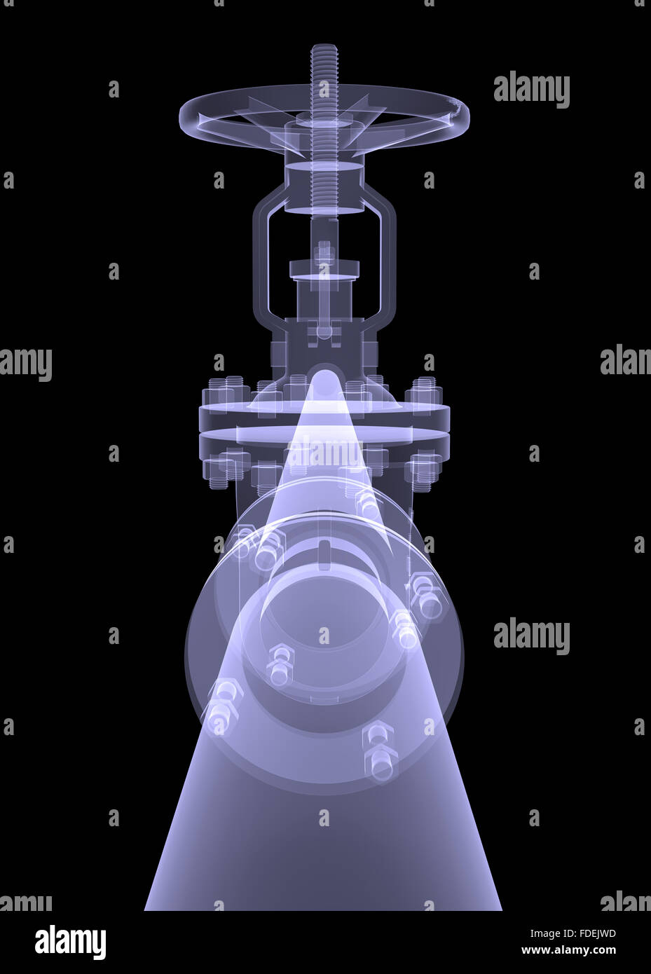 Xray of water pipe Stock Photo - Alamy