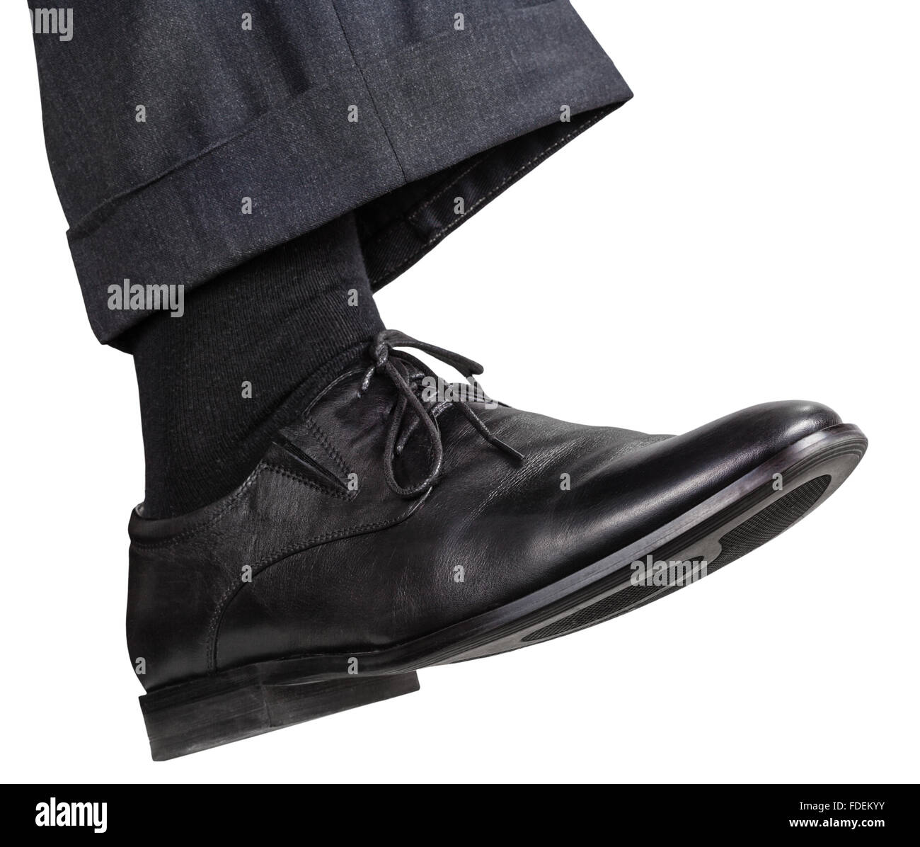 Side view male right foot hi-res stock photography and images - Alamy