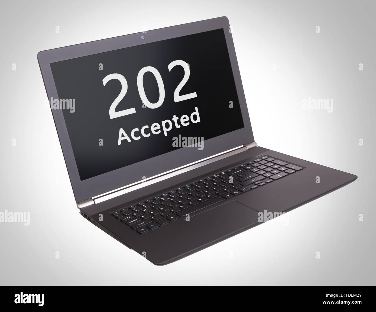 Http status code on laptop screen 202 hi-res stock photography and ...