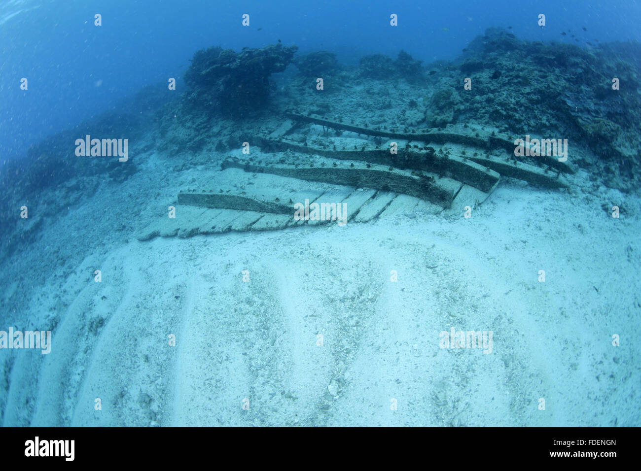 Volcano Island coral Stock Photo - Alamy