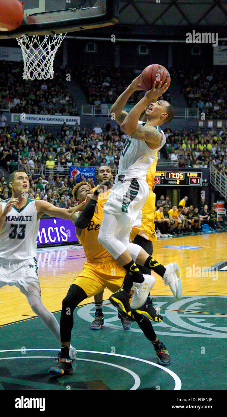 Hawaii warriors mens basketball hi-res stock photography and images - Alamy