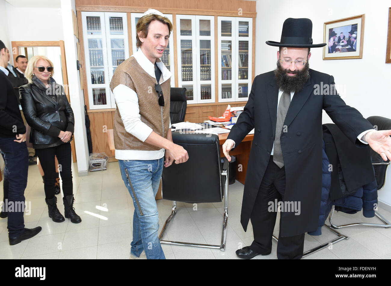 Jonathan Cheban and Naomi Hurvitz at the Western Wall tunnels Featuring ...