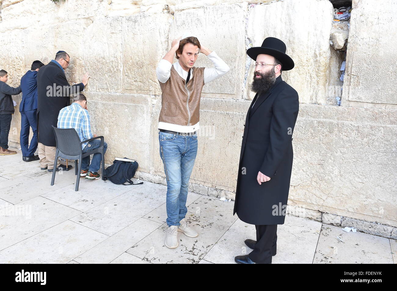 Jonathan Cheban and Naomi Hurvitz at the Western Wall tunnels Featuring ...