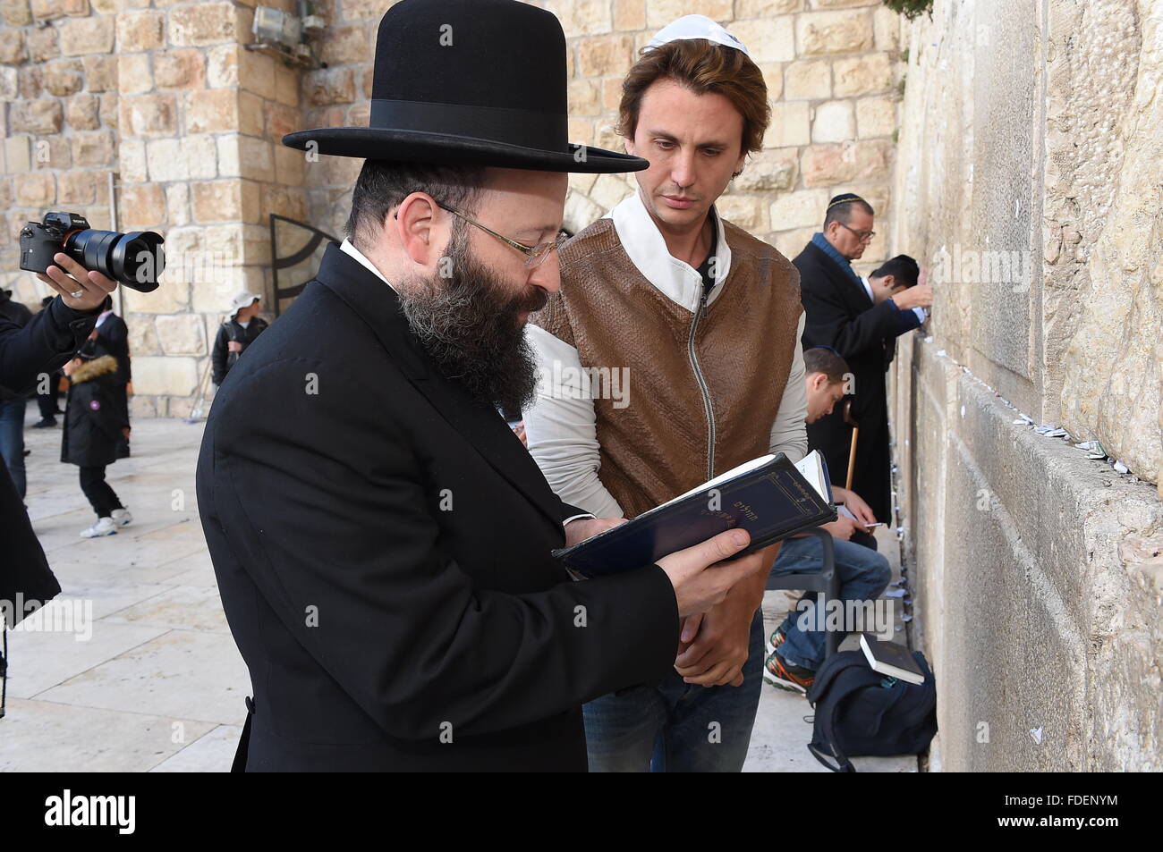 Jonathan Cheban and Naomi Hurvitz at the Western Wall tunnels Featuring ...
