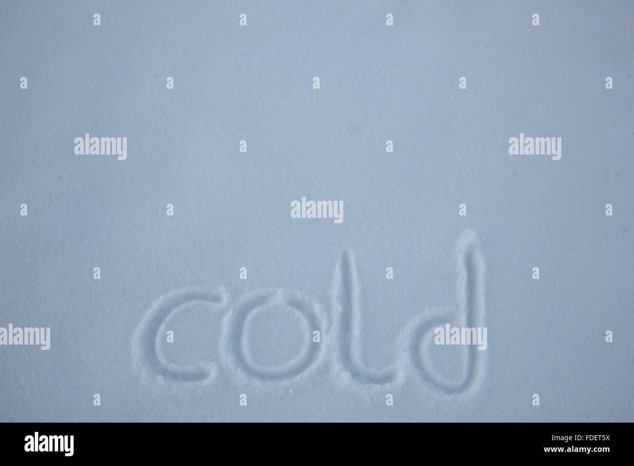 Letters written in snow hi-res stock photography and images - Alamy