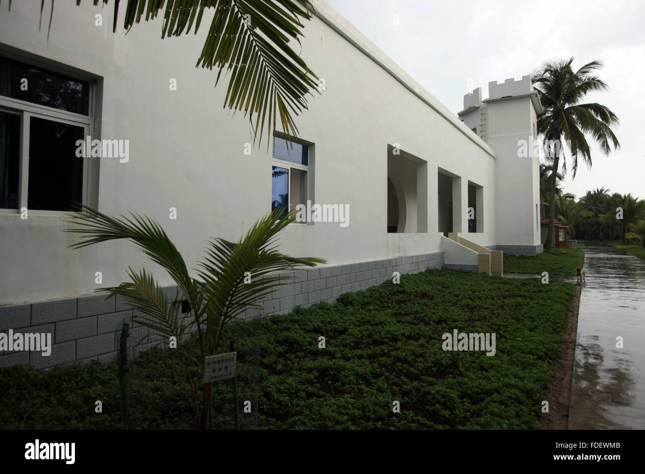 Coral Island building Stock Photo - Alamy