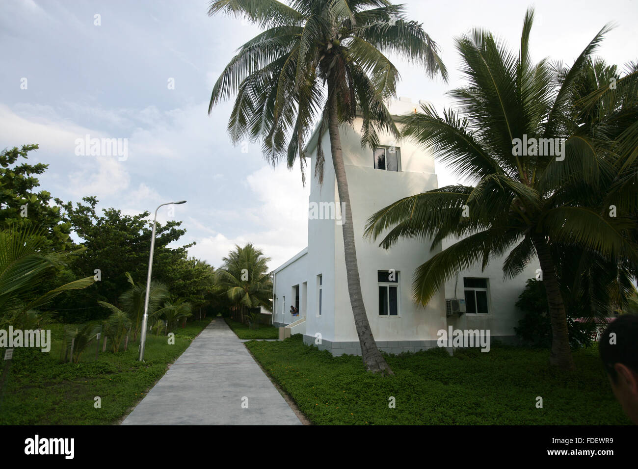 Coral Island building Stock Photo - Alamy