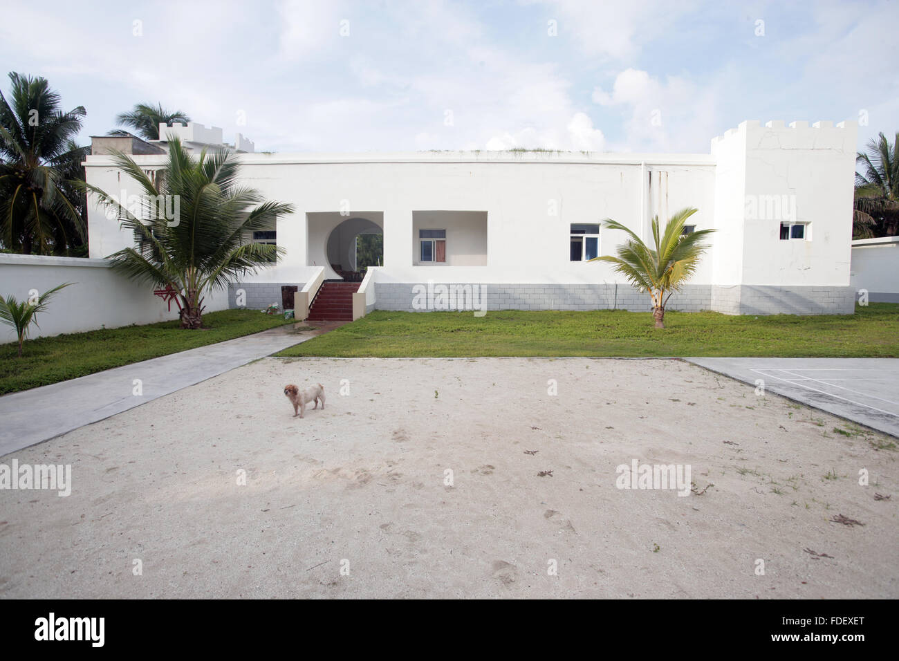 Coral Island building Stock Photo - Alamy