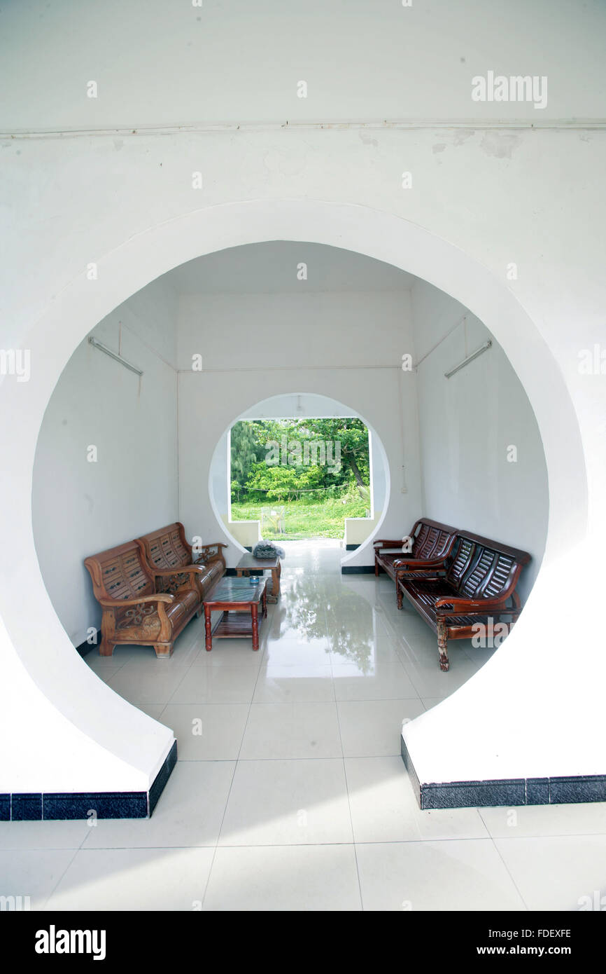 Coral Island building Stock Photo - Alamy