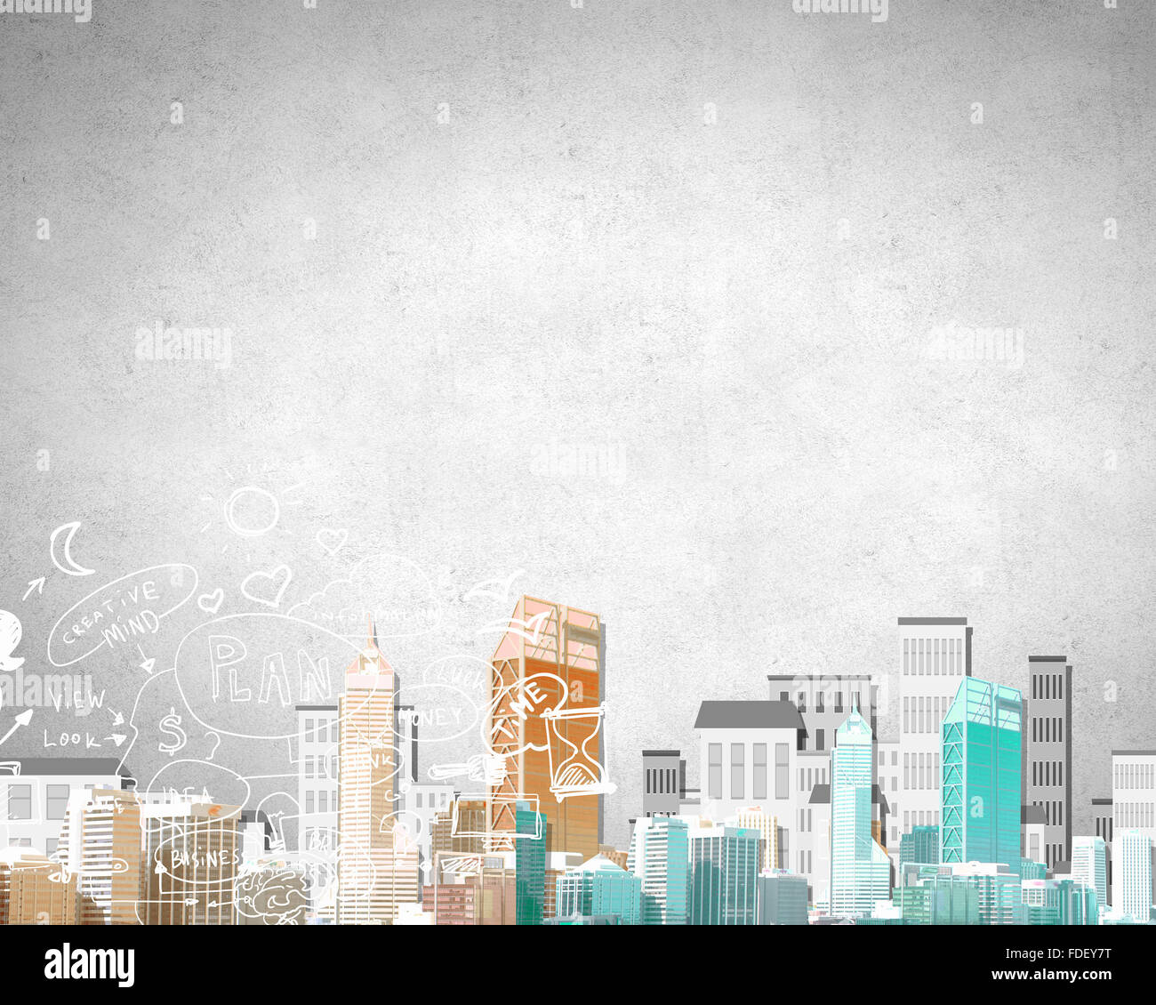 Collage background image with business office buildings Stock Photo - Alamy