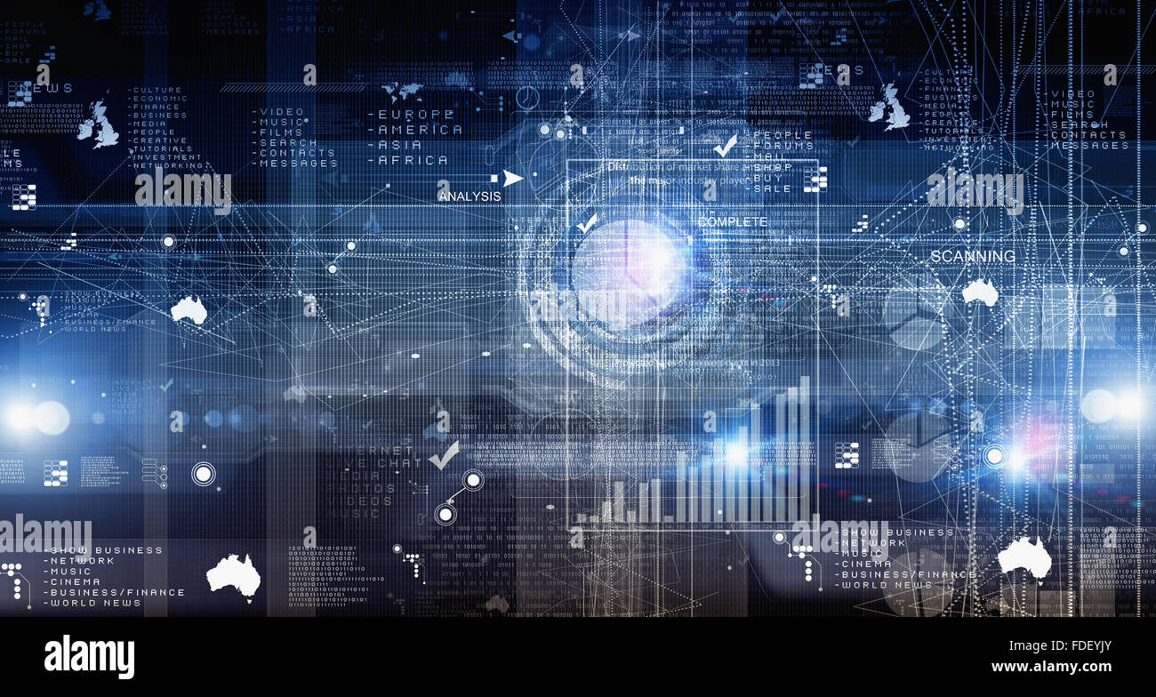 Background image with digital diagrams and graphs Stock Photo - Alamy