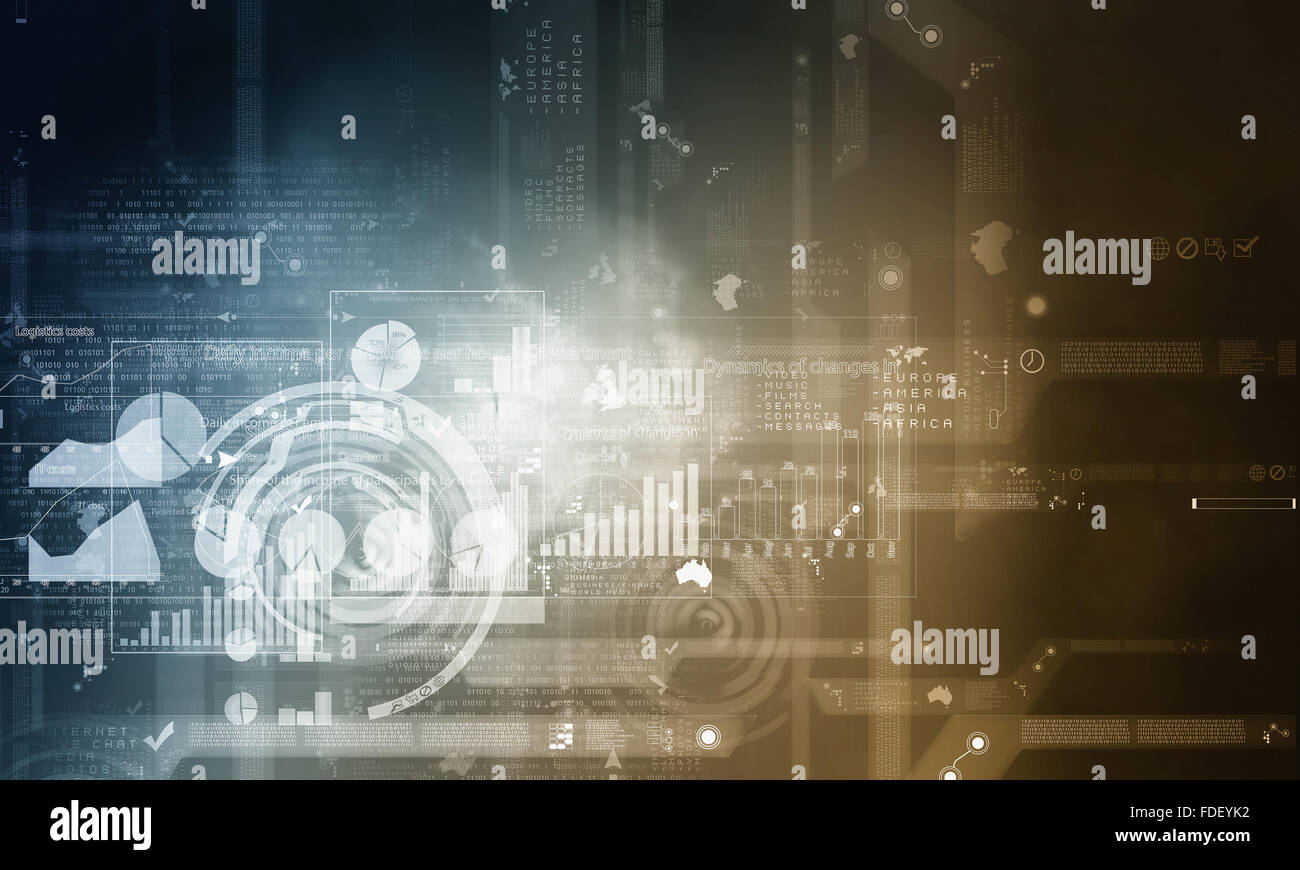 Background image with digital diagrams and graphs Stock Photo - Alamy