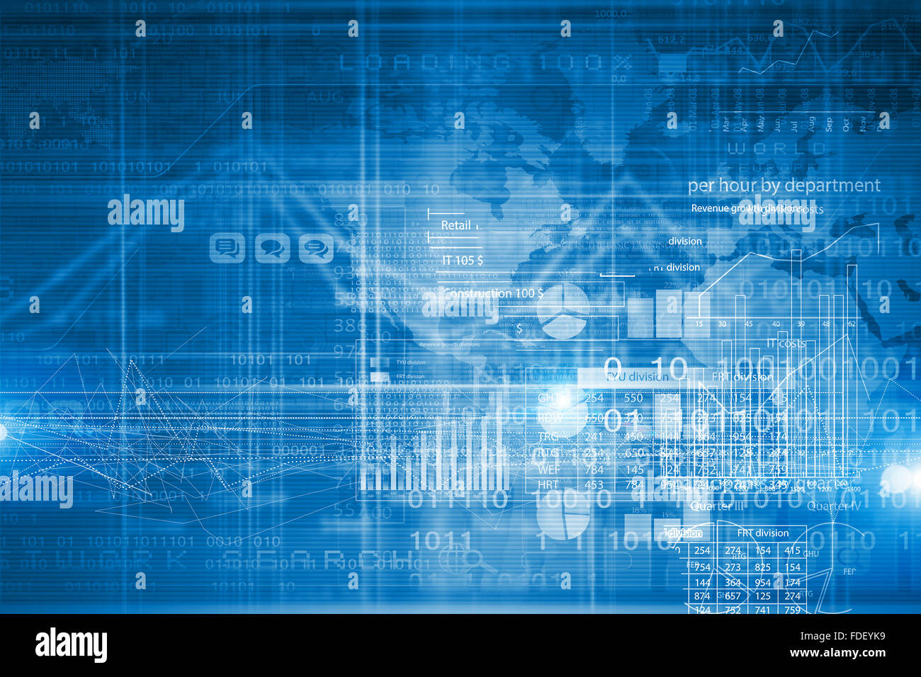 Background image with digital diagrams and graphs Stock Photo - Alamy