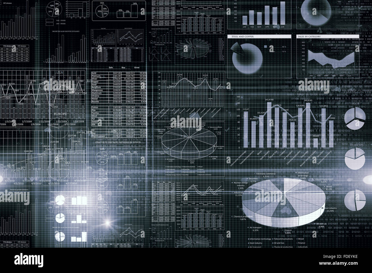 Background image with digital diagrams and graphs Stock Photo - Alamy
