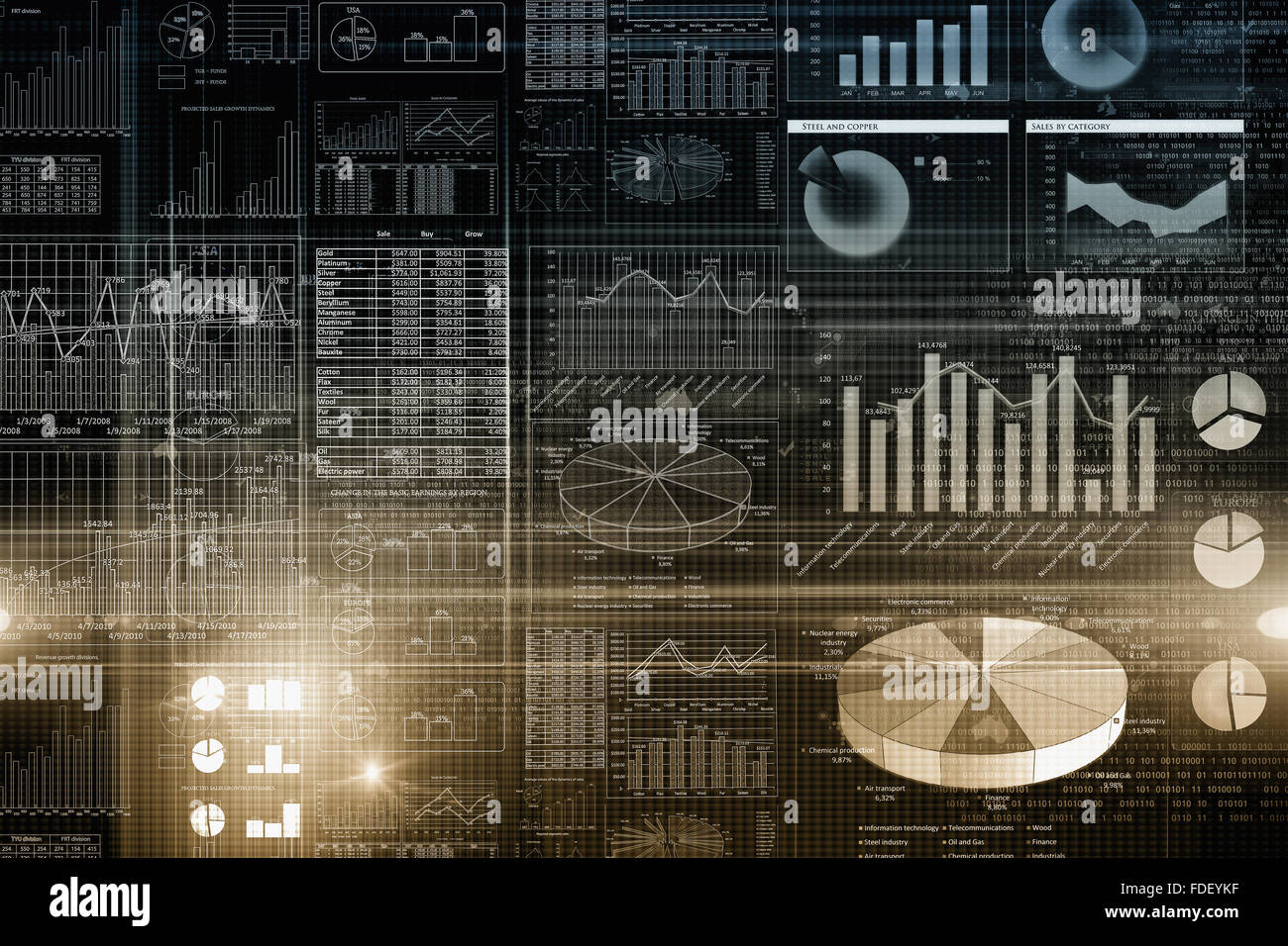 Background image with digital diagrams and graphs Stock Photo - Alamy