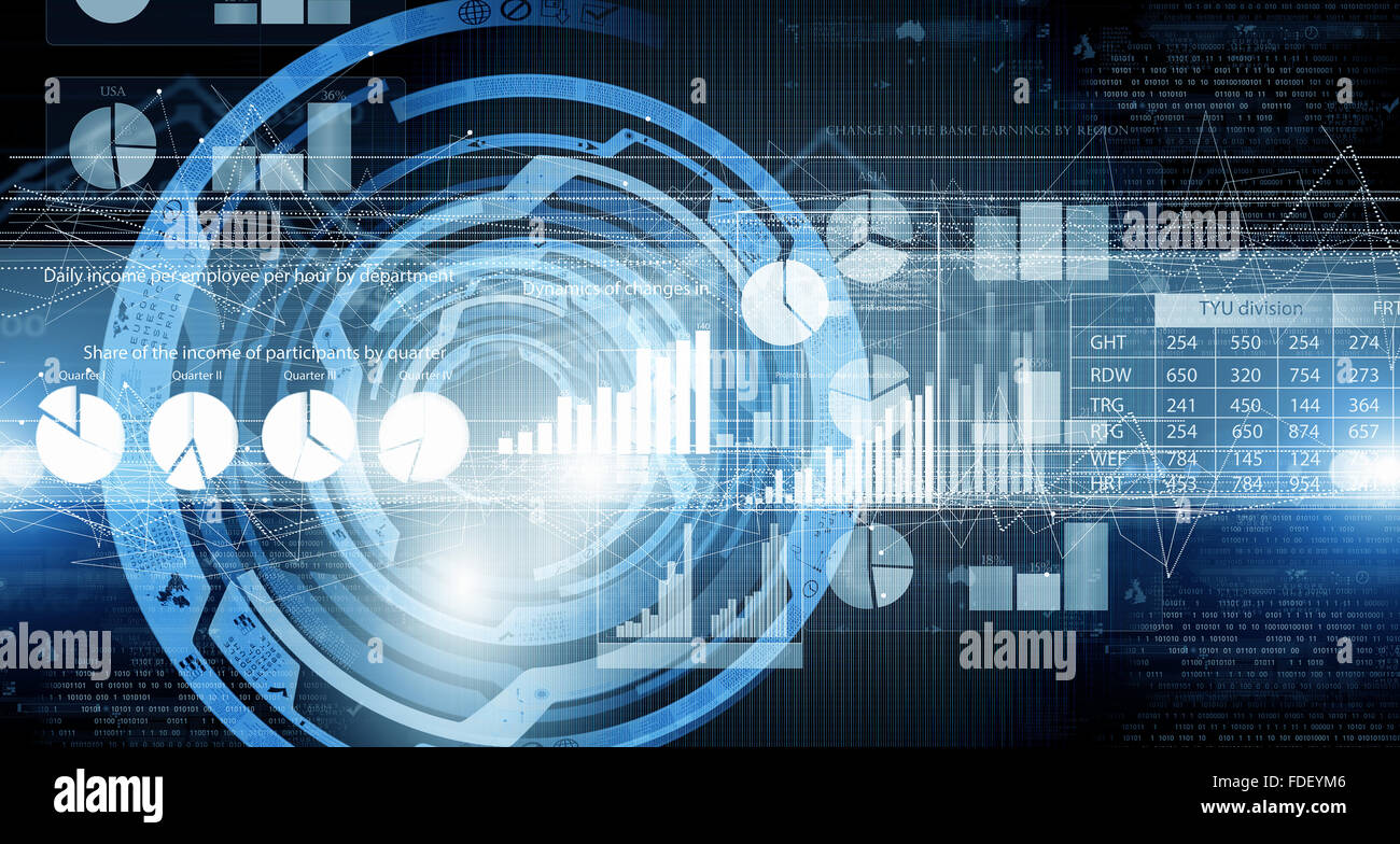 Background image with digital diagrams and graphs Stock Photo - Alamy