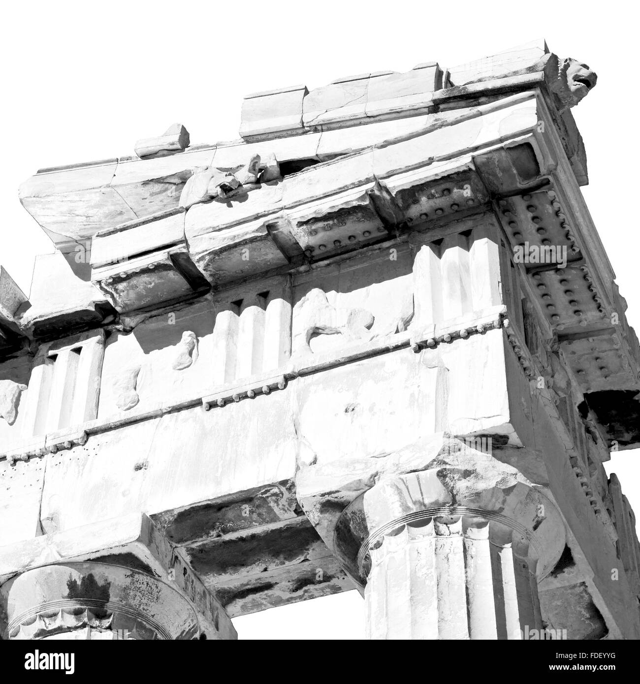 in greece the old architecture and historical place parthenon athens ...