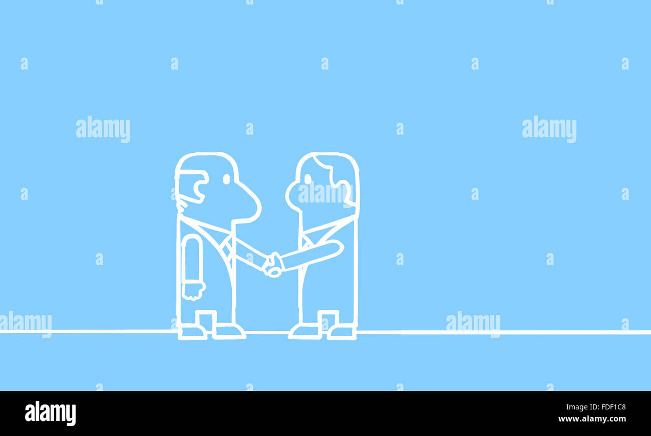 Person shaking cartoon hi-res stock photography and images - Alamy