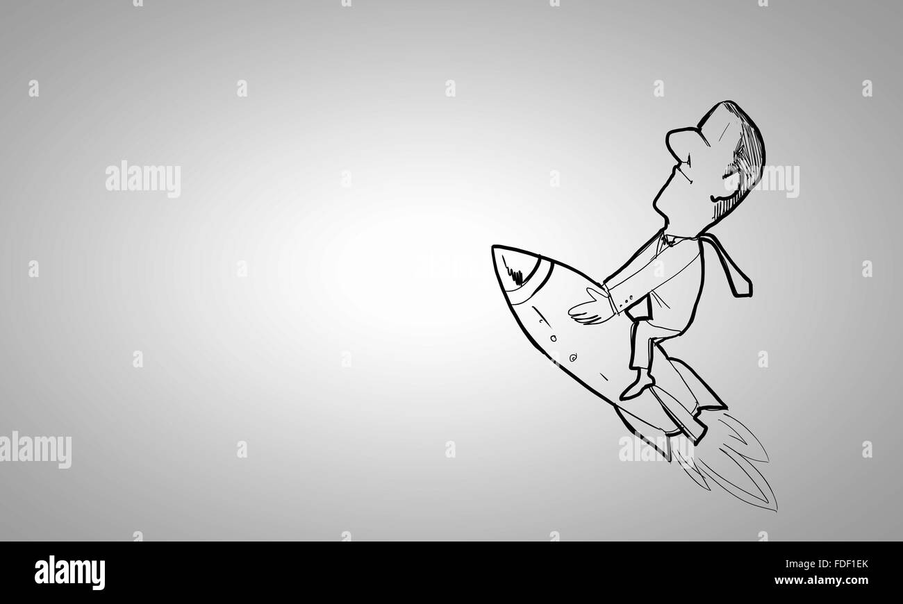 Rocket ride Black and White Stock Photos & Images - Alamy