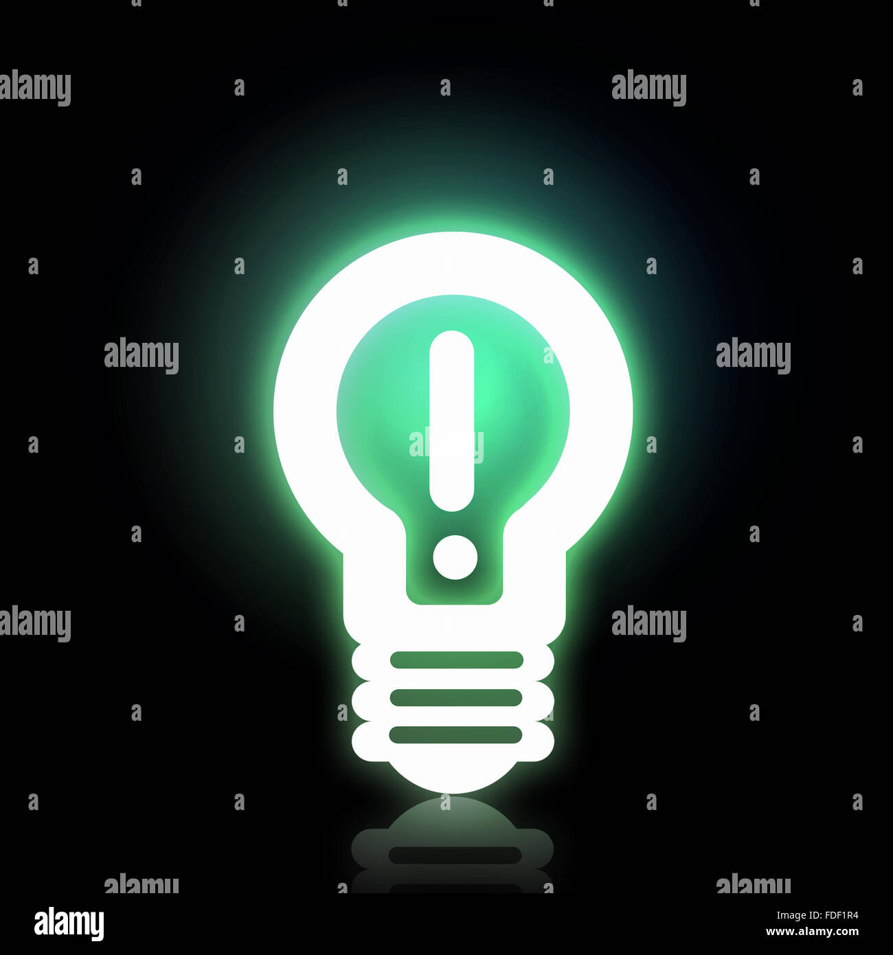 Glowing exclamation mark symbol on hi-res stock photography and images ...