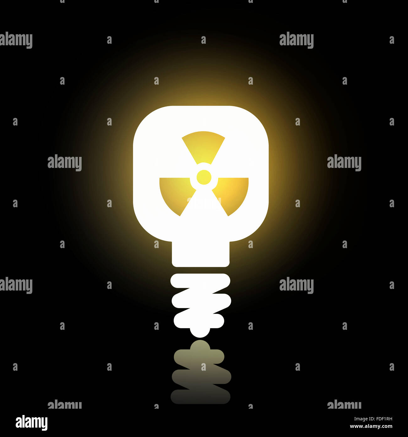 Glowing radioactive icon hi-res stock photography and images - Alamy